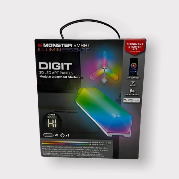 Monster Smart | Wall Decor | Monster Smart Modular 3d Led Art Panels ...